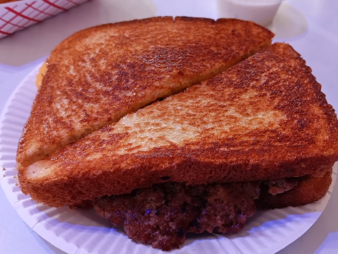 The grilled cheese sandwich&mdash;golden-brown perfection that reminds you why this childhood classic deserves a permanent place in adult dining. 