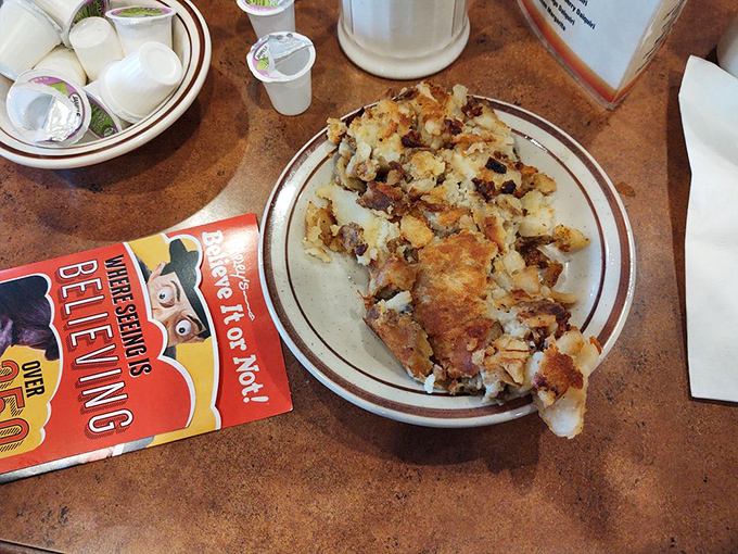 These aren't just hash browns – they're potato confetti celebrating the joyous occasion that is breakfast at Sunnyside Cafe.