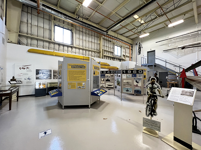 Interactive exhibits explain the physics and history of vertical flight, proving that education can be fascinating when it involves things that go "whop-whop-whop."