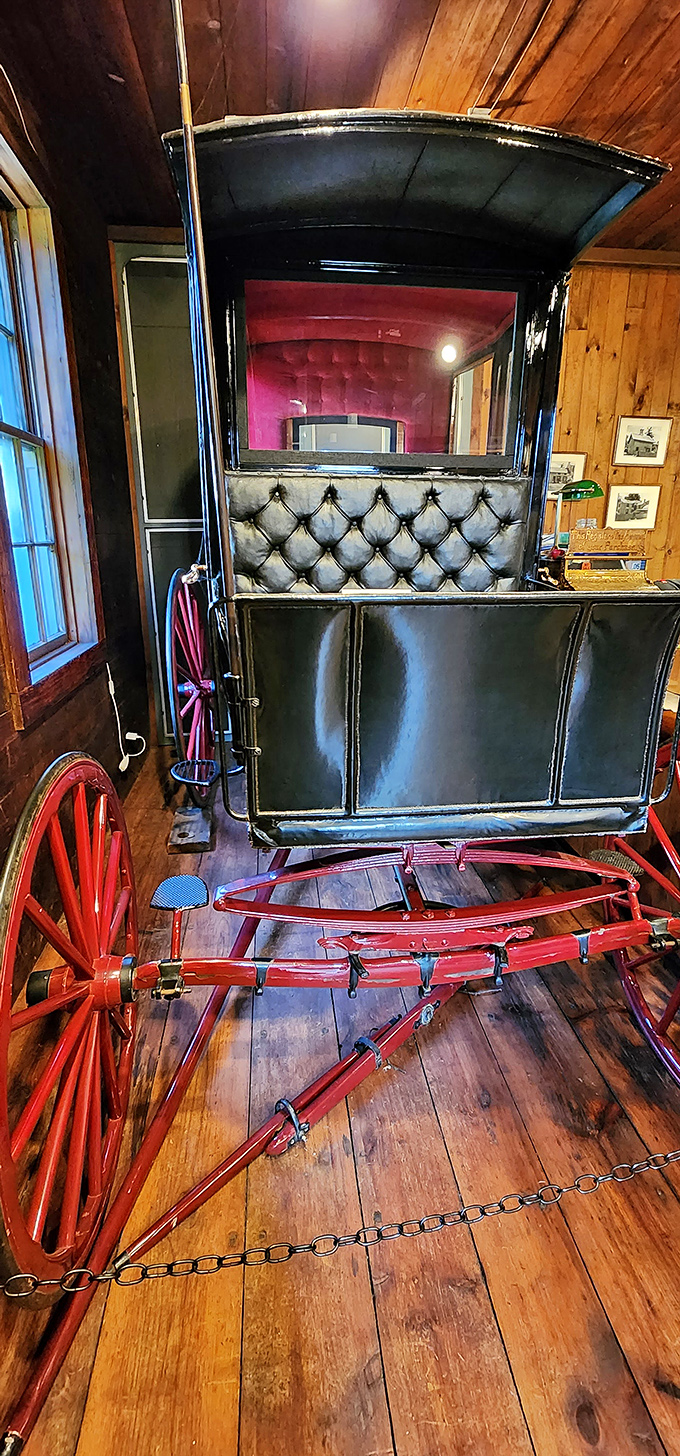 This isn't just transportation&mdash;it's a time machine on wheels, complete with tufted leather and the promise of a very bumpy ride. 
