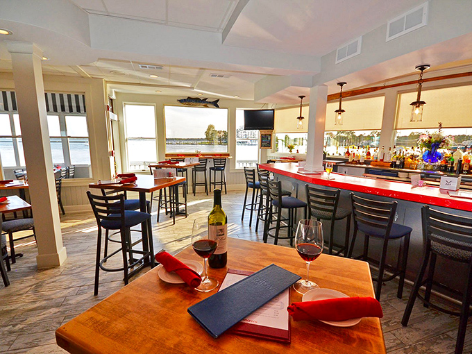 The dining room isn't just a place to eat&mdash;it's where memories are made, one crab cake at a time, with water views that remind you exactly where your food came from.