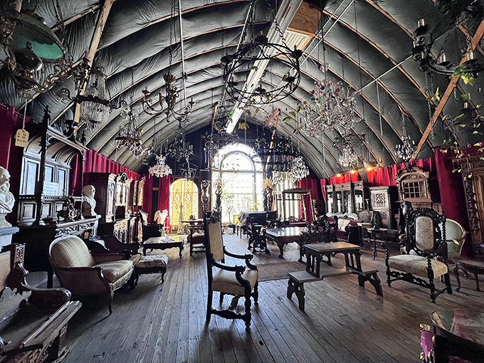 The museum's grand hall feels like stepping into a Victorian s&eacute;ance. Those chandeliers have probably witnessed more than their fair share of ghostly gatherings.