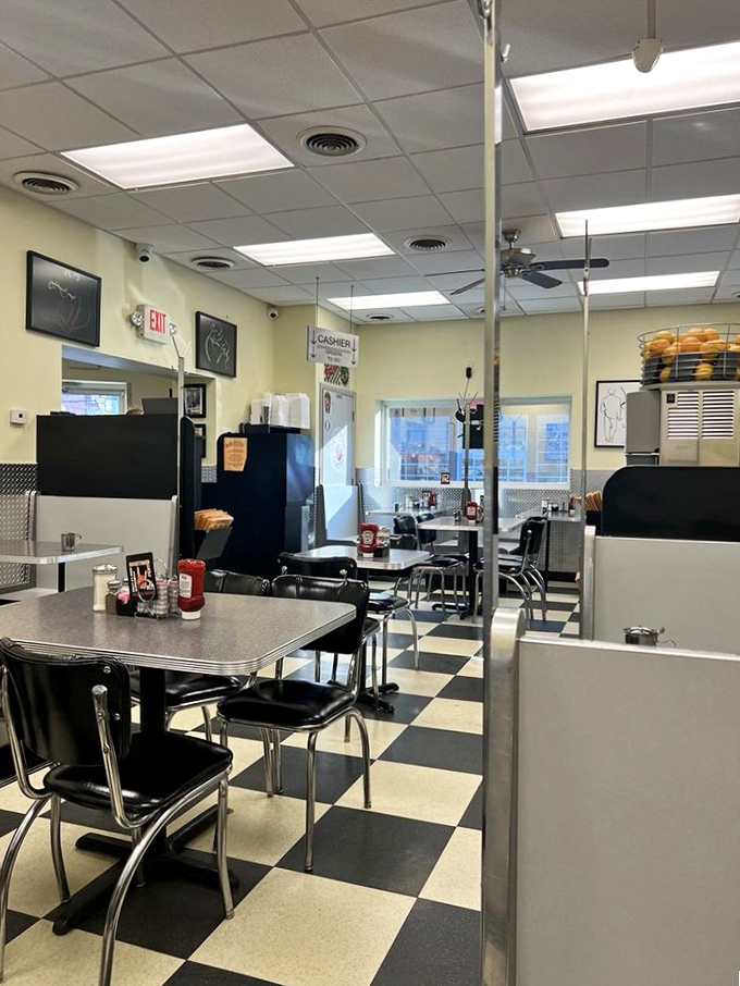 The diner's interior reveals its true character—unpretentious, welcoming, and ready to serve up comfort by the plateful. No Instagram filters needed here.