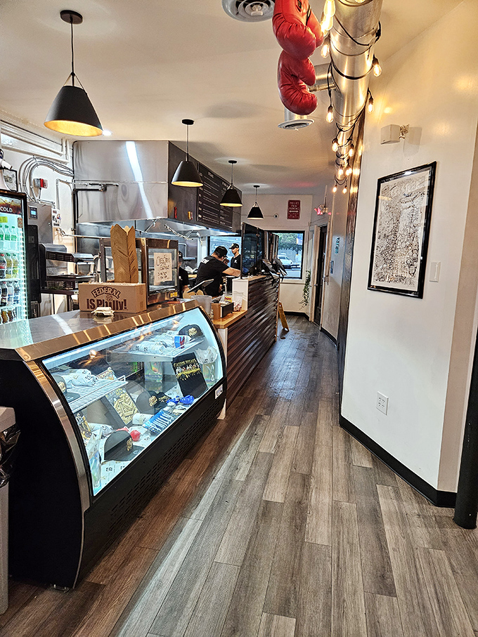 The heart of operations: where culinary dreams become sandwich reality in this cozy, efficient space.