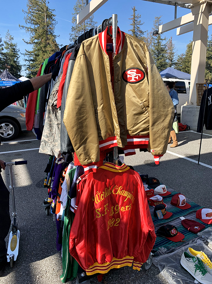 Sports memorabilia heaven for Bay Area fans. That 49ers jacket might have witnessed "The Catch" in person&mdash;at least that's the story you'll tell.