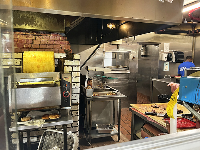 The kitchen&mdash;where smoke meets meat in a dance choreographed by decades of tradition and unwavering standards. 