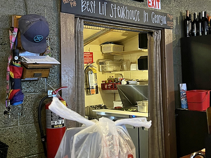 "Best Lil' Steakhouse in Georgia" isn't just a sign&mdash;it's a promise. A peek into the kitchen reveals where the carnivorous magic happens.