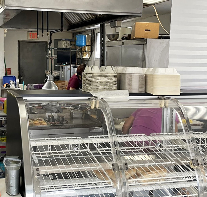 The kitchen's organized chaos reveals the backstage magic where ordinary ingredients transform into extraordinary comfort food through time-honored methods.