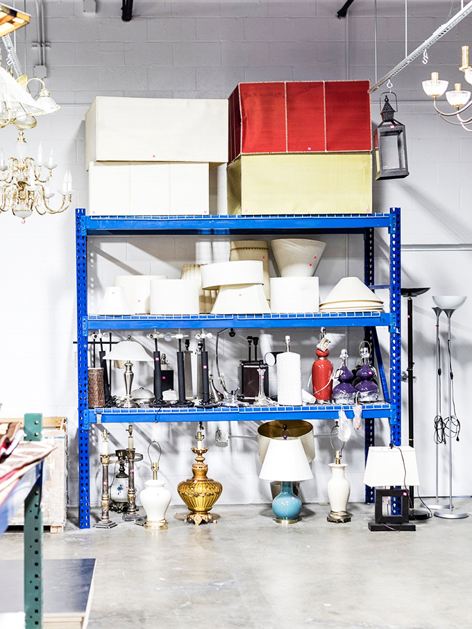 The lamp department shines with potential. These vintage-inspired lighting fixtures are ready to brighten corners and illuminate late-night reading sessions.