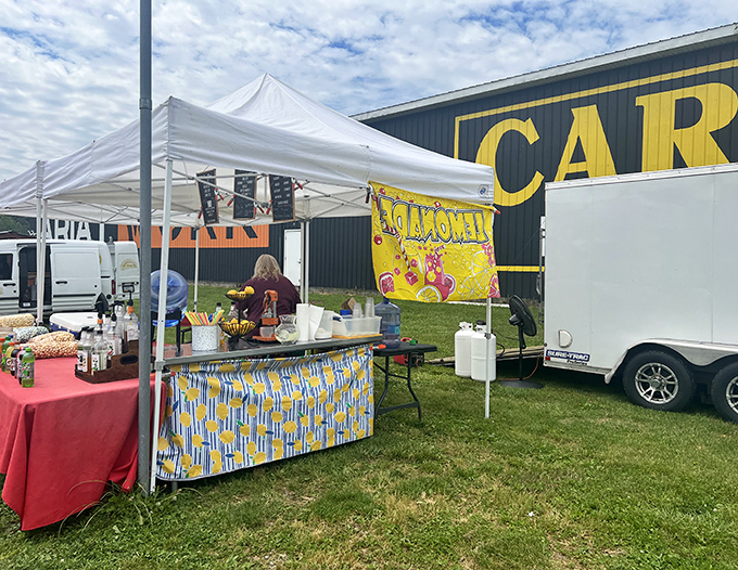 Nothing completes the flea market experience like fresh-squeezed lemonade &ndash; the official fuel of serious bargain hunters on hot summer days.