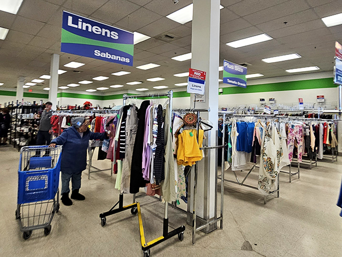 Linens and textiles from every era imaginable. That 70s floral pattern your grandmother had? It's back in style and waiting for you.