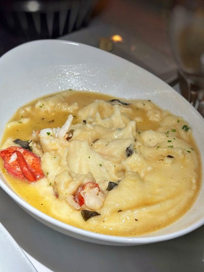 Lobster mashed potatoes so decadent they should come with their own warning label: "May cause spontaneous sighs of contentment."