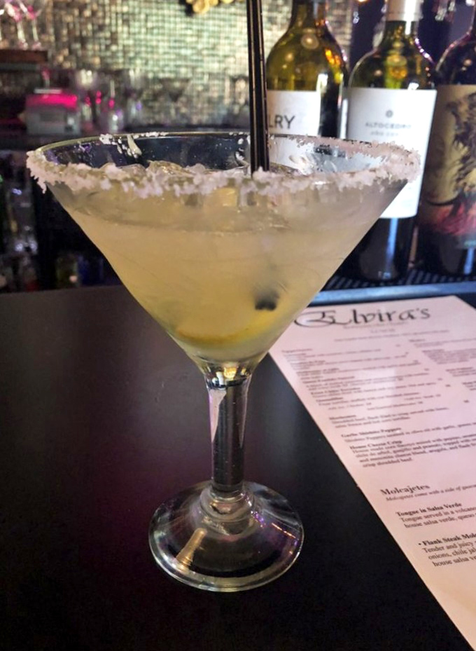 A margarita with salt-frosted rim that promises to transport you from Arizona to a beachside cantina with just one sip.