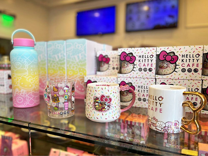 Merchandise that transforms your kitchen into a kawaii wonderland. That mug with the bow handle isn't just cute – it's strategic hand-warming technology.