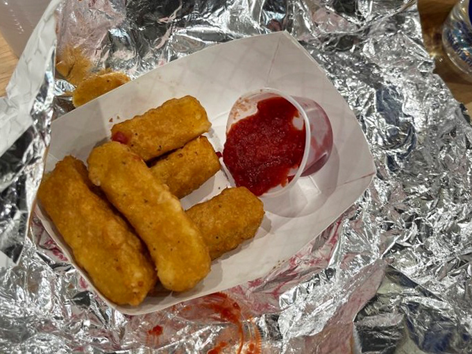Mozzarella sticks that stretch for dramatic effect with each bite. That marinara sauce isn't just a dip&mdash;it's a perfect dance partner.