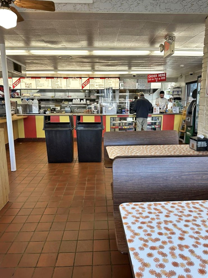 The order counter&mdash;where dreams come true and diet plans go to die, all with the efficiency that comes from decades of practice.