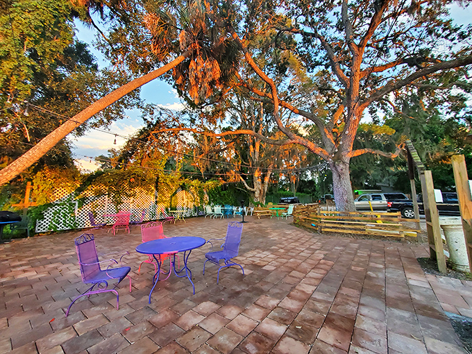 Outdoor seating lets you enjoy Florida's perfect weather while savoring some of the state's best barbecue.