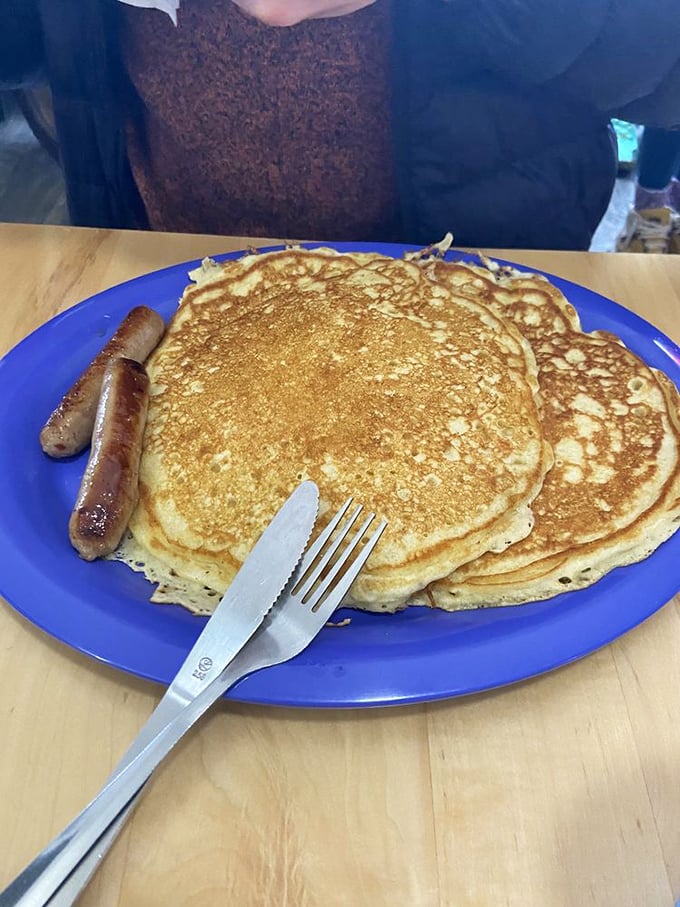 Pancakes so golden and fluffy they make you wonder if the griddle has magical powers. The kind that make you cancel lunch plans.