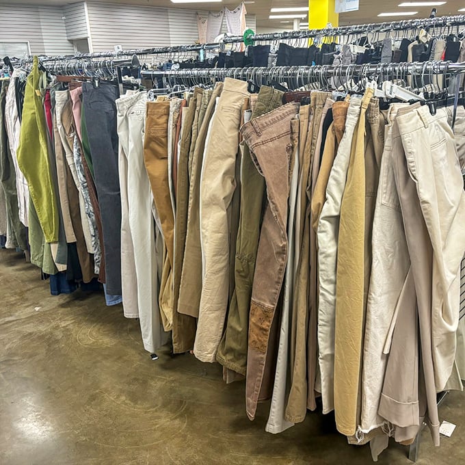 The khaki convention&mdash;where every shade of beige and tan gathers to prove that neutrals are anything but boring.