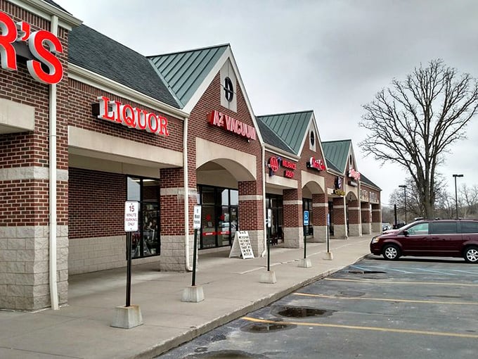 Located in a typical Michigan strip mall, proving once again that culinary treasures often hide in the most unassuming locations.