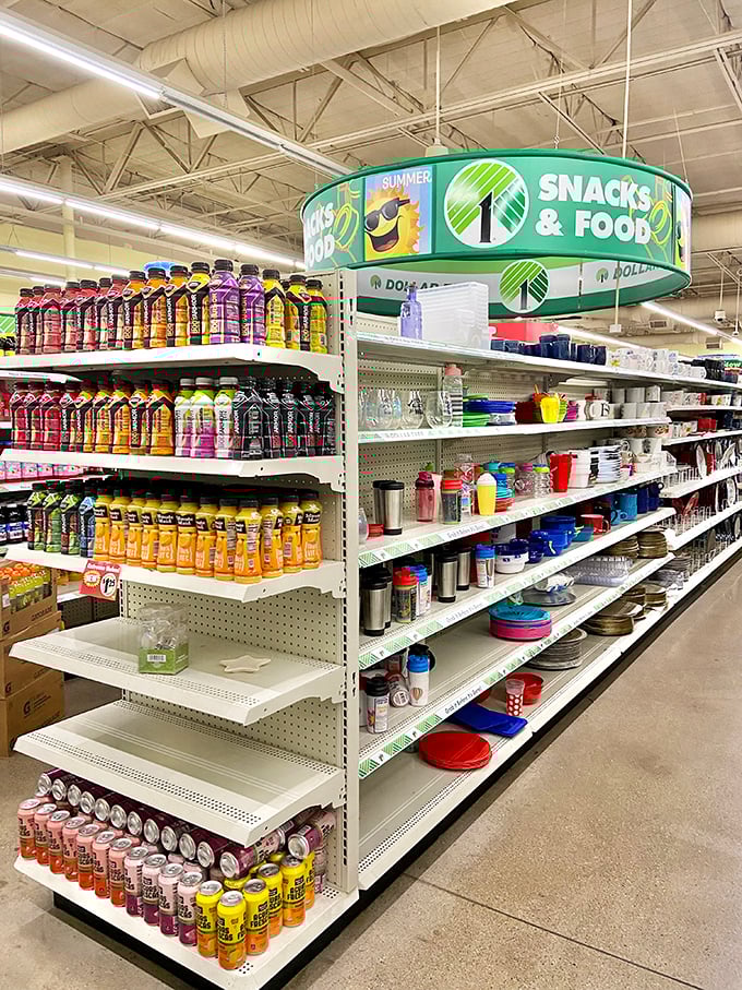 Vibrant drinks and party supplies stand ready to transform any gathering from ordinary to "how did you do this on a budget?"