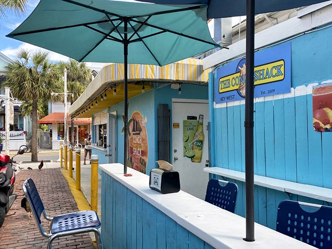 The perfect spot to savor your seafood treasures while soaking up that quintessential Key West ambiance &ndash; palm trees included at no extra charge.
