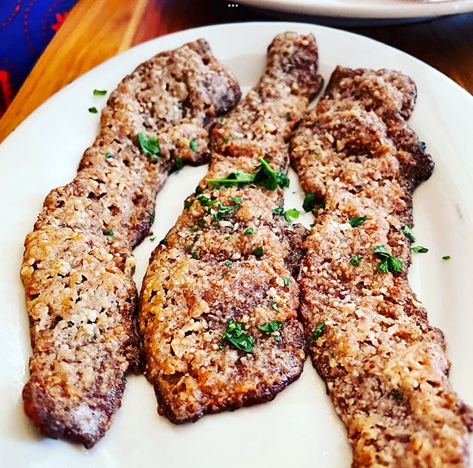 Pecan-crusted bacon that elevates the humble breakfast meat into something worthy of food network fame.