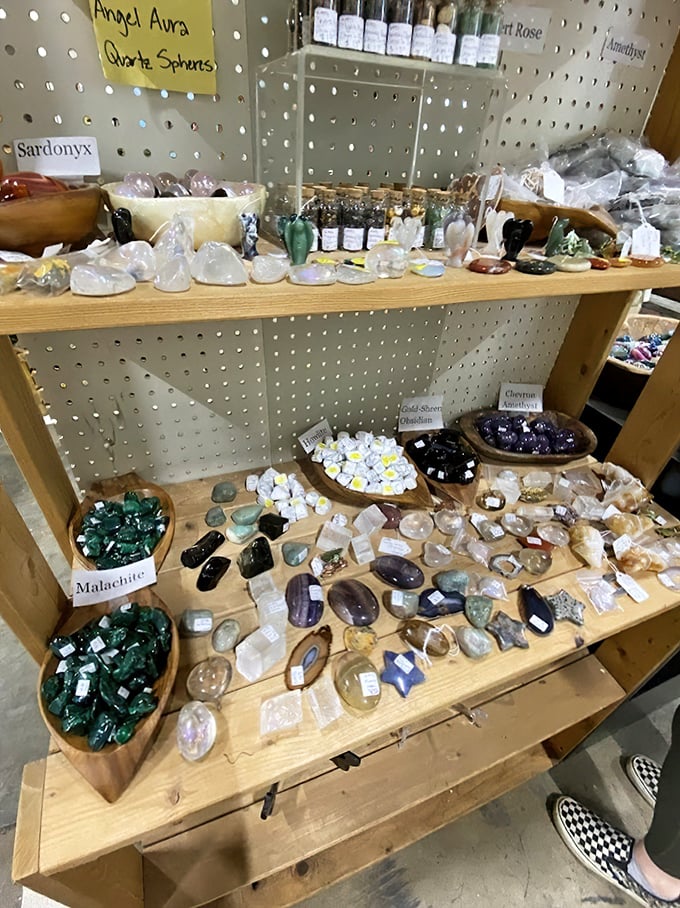 Crystal healing or just plain beautiful? Either way, this geological buffet offers something more lasting than most retail therapy.