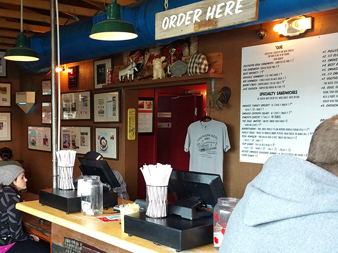 Order here, but decide quickly &ndash; indecision at this counter is like blocking the path to barbecue nirvana for everyone behind you.