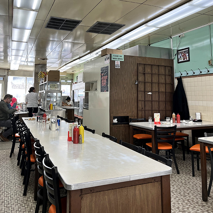 The dining room hasn't changed since your grandparents' first date. In a world of constant reinvention, Lafayette's steadfast consistency feels like a warm hug. 