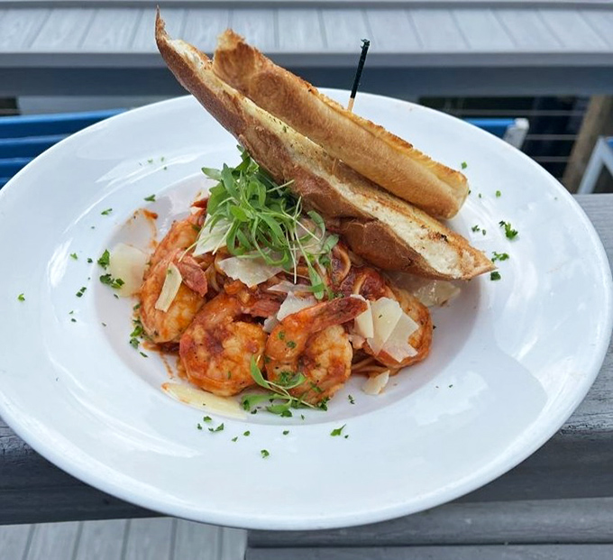 Shrimp scampi that makes you want to write poetry. Garlic, butter, and perfectly cooked crustaceans&mdash;the holy trinity of seafood satisfaction.