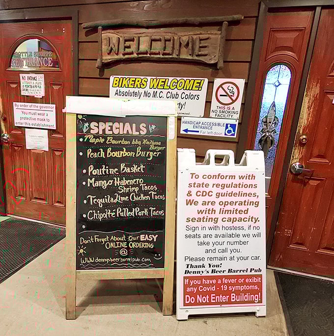 The specials board&mdash;where bourbon burgers and tequila tacos prove that Denny's isn't just about size, it's about creative flavor combinations.