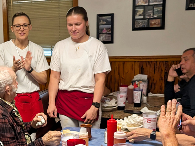 Friendly staff members who treat every customer like family returning home for Sunday dinner.