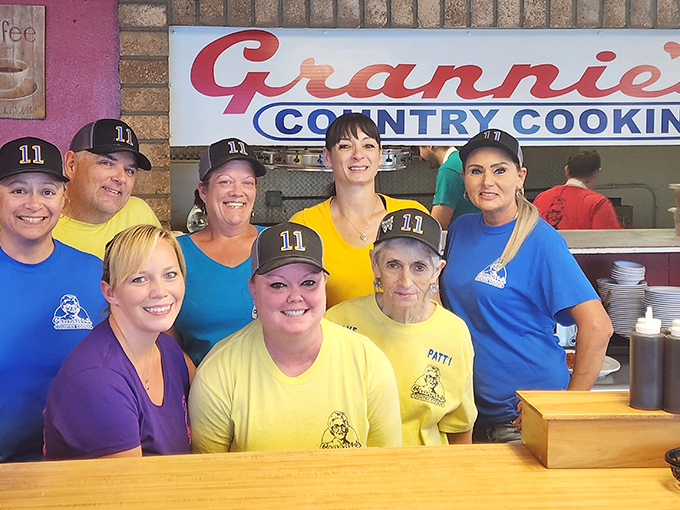 The dream team behind those fluffy biscuits and perfect eggs&mdash;wearing smiles as warm as the coffee they'll keep refilling.