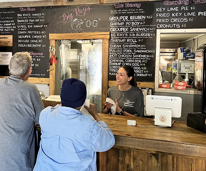 The staff doesn't just serve food &ndash; they're seafood ambassadors, guiding you through the menu with the enthusiasm of someone sharing their favorite fishing spot.