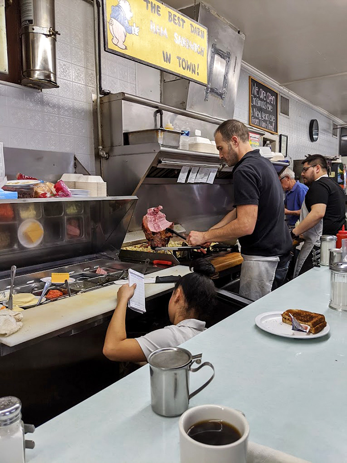 Behind every great diner is a team that knows the difference between cooking and feeding people&mdash;a distinction that's evident in every plate that crosses this pass.