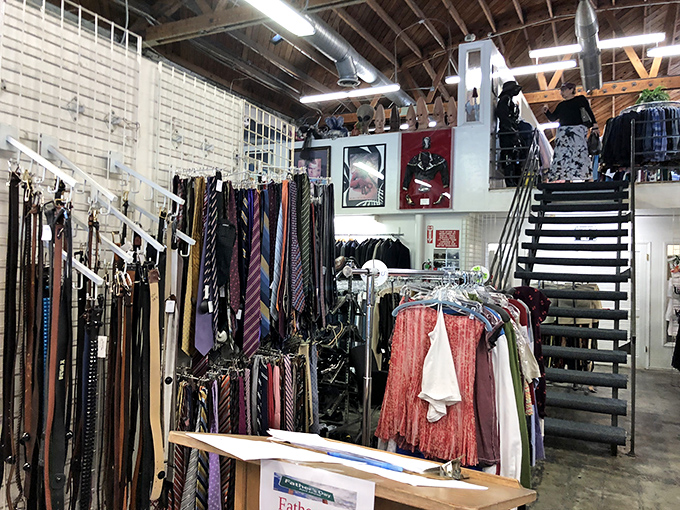 The ties that bind Hollywood history. Each carefully hung accessory could have completed a character's signature look.