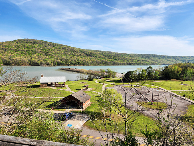 The bigger picture reveals how Grand Falls fits into the landscape. That's not a resort&mdash;that's Missouri's natural playground.