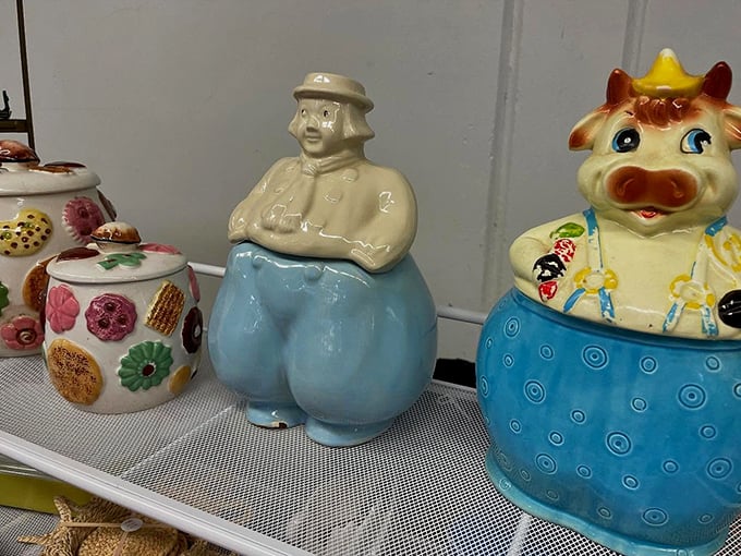 Cookie jars with personality! These ceramic characters guarded treats long before digital passwords protected our most valuable information.