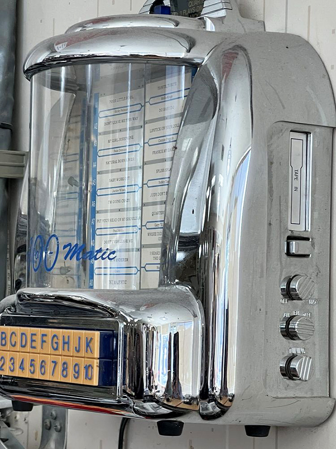 This vintage jukebox isn't just decoration&mdash;it's a time machine that pairs perfectly with your maple bar and memories of simpler times.