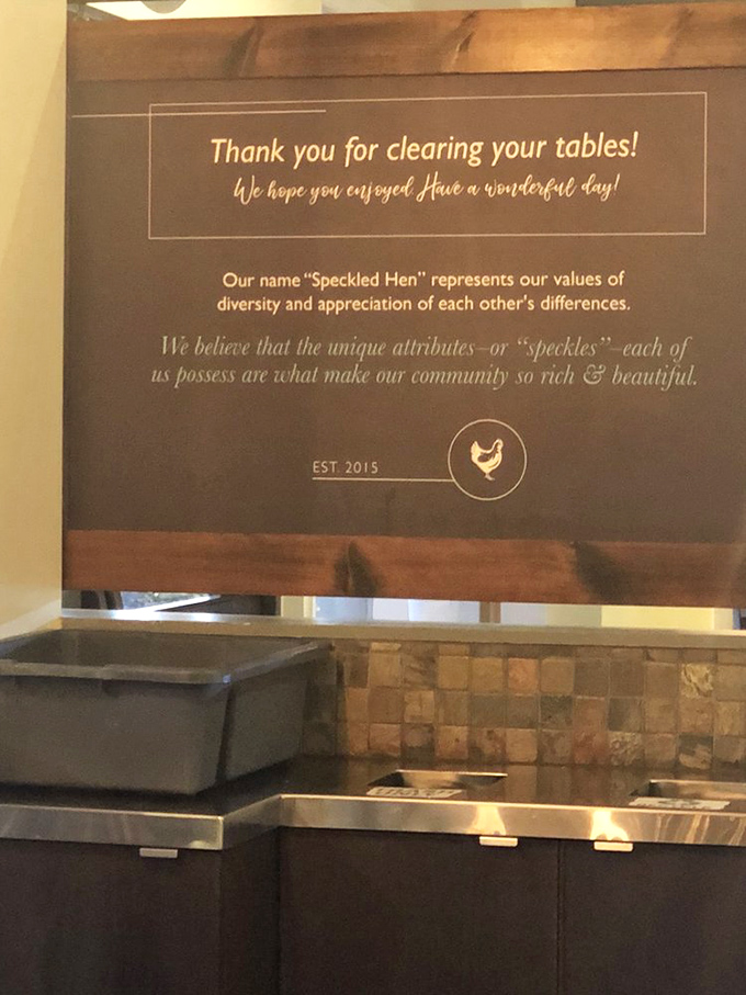 A thoughtful sign explaining their name celebrates diversity &ndash; proving this caf&eacute; feeds both body and soul with equal attention to detail.