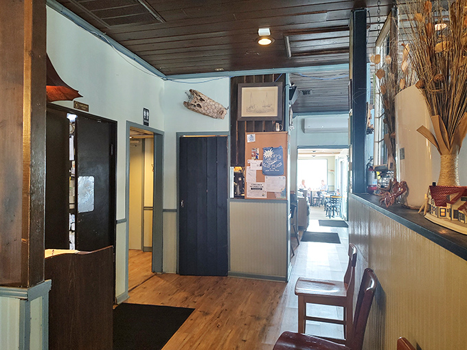 Wooden floors and simple decor that whisper, "We put all our effort into the food, not fancy surroundings." And you'll be thankful they did.