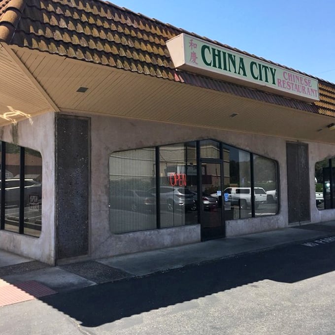 China City's modest exterior with its pagoda-style roof is the Clark Kent disguise for Superman-level Chinese food.