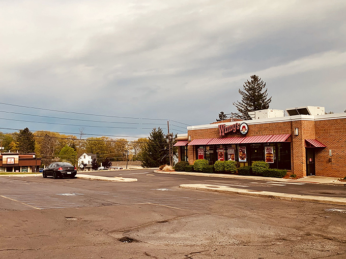 Mount Pocono's Wendy's might be corporate, but even fast food slows down in this mountain paradise.
