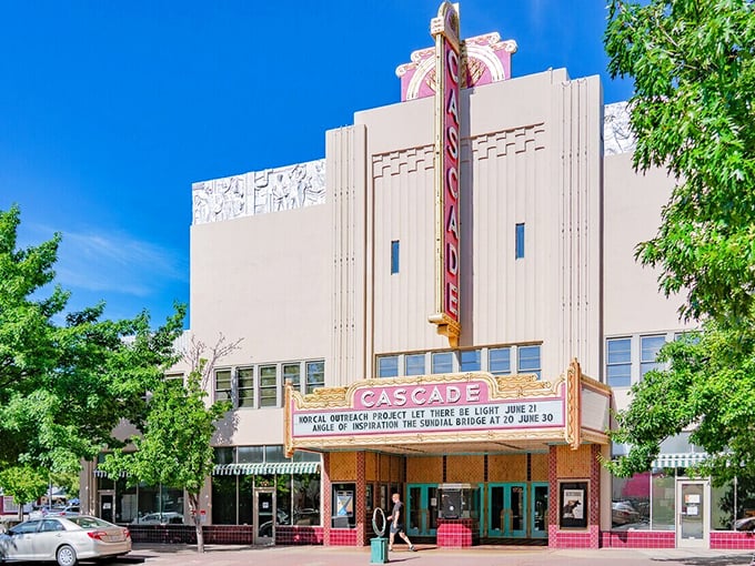 Redding's Cascade Theatre anchors a downtown where entertainment and affordability share the same comfortable stage together.