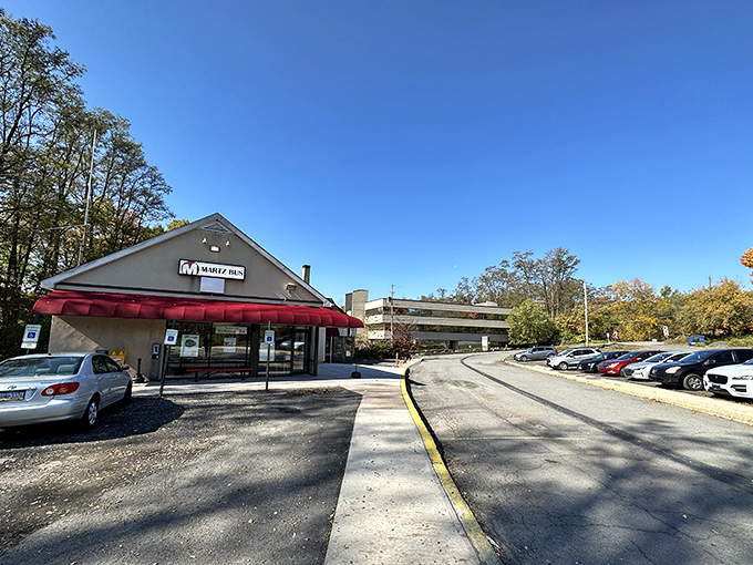 Mount Pocono perches above the clouds like it's keeping watch over all of Pennsylvania's secrets.