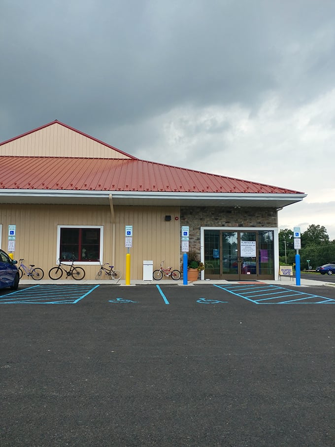 The accessible entrance welcomes all treasure hunters to a world of secondhand delights waiting to be discovered.