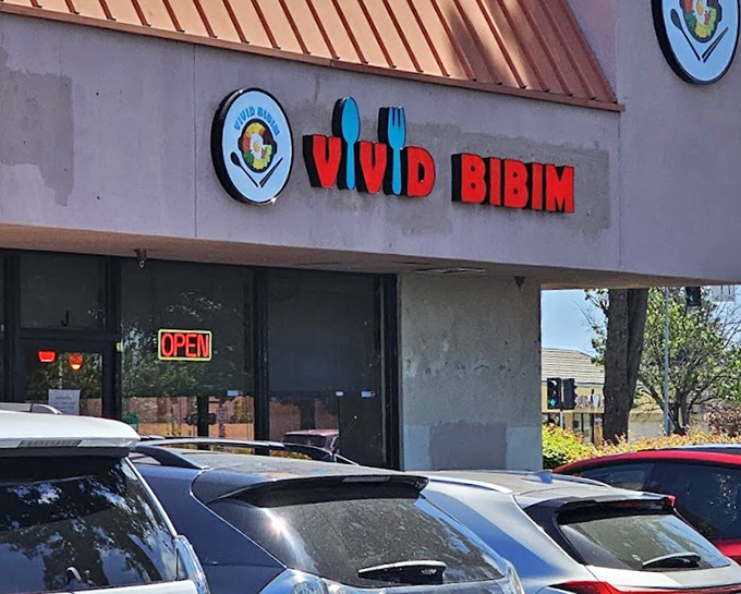 That simple storefront hides complex flavors &ndash; VIVID BIBIM proves great Korean food doesn't need fancy surroundings to shine.