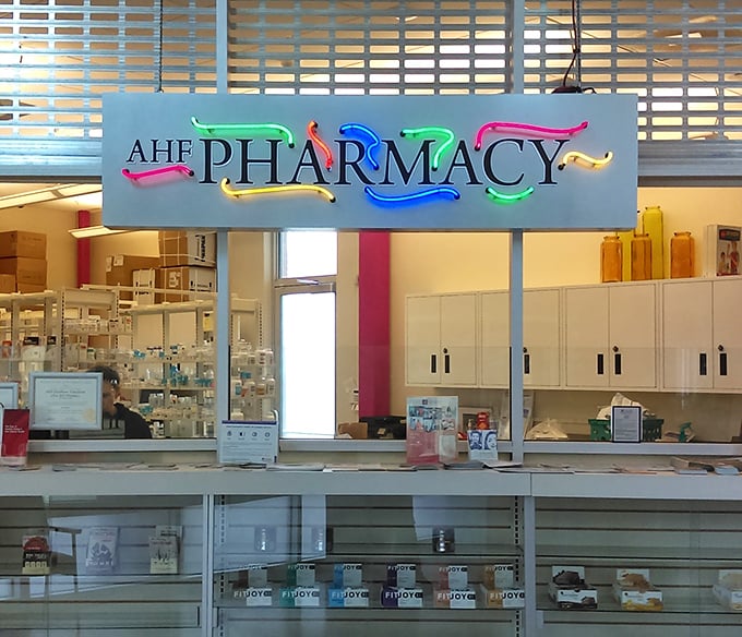 The in-store pharmacy doesn't just fill prescriptions&mdash;it fulfills the store's mission of healthcare access for all. Medicine with a side of meaning.