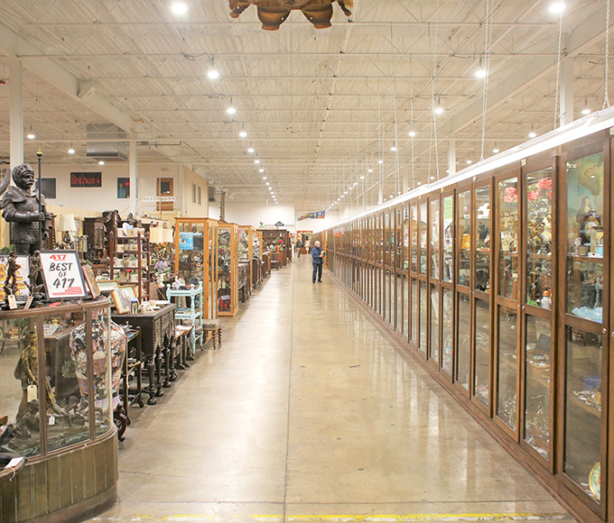 The endless corridor of display cases&mdash;a glass-lined gauntlet of temptation where willpower goes to die and credit cards come to play.